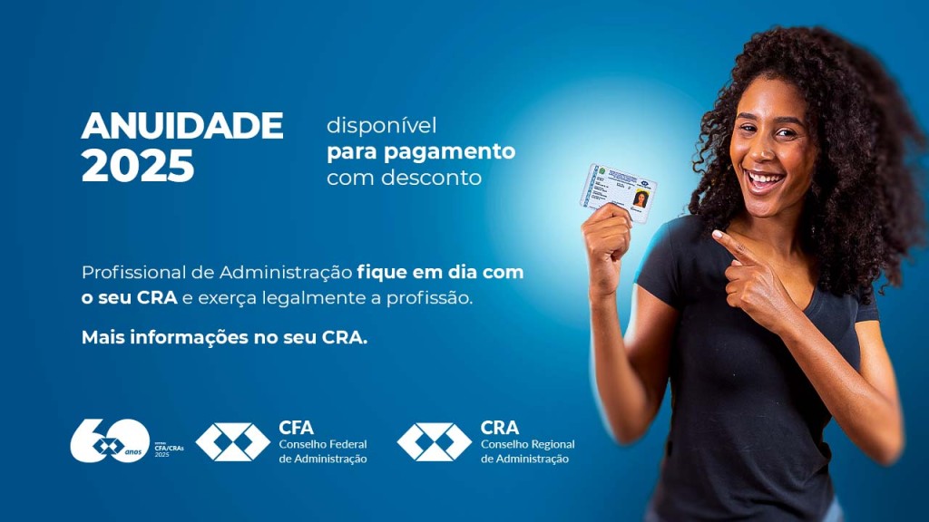Anuidade 2025 já está disponível para pagamento – CFA